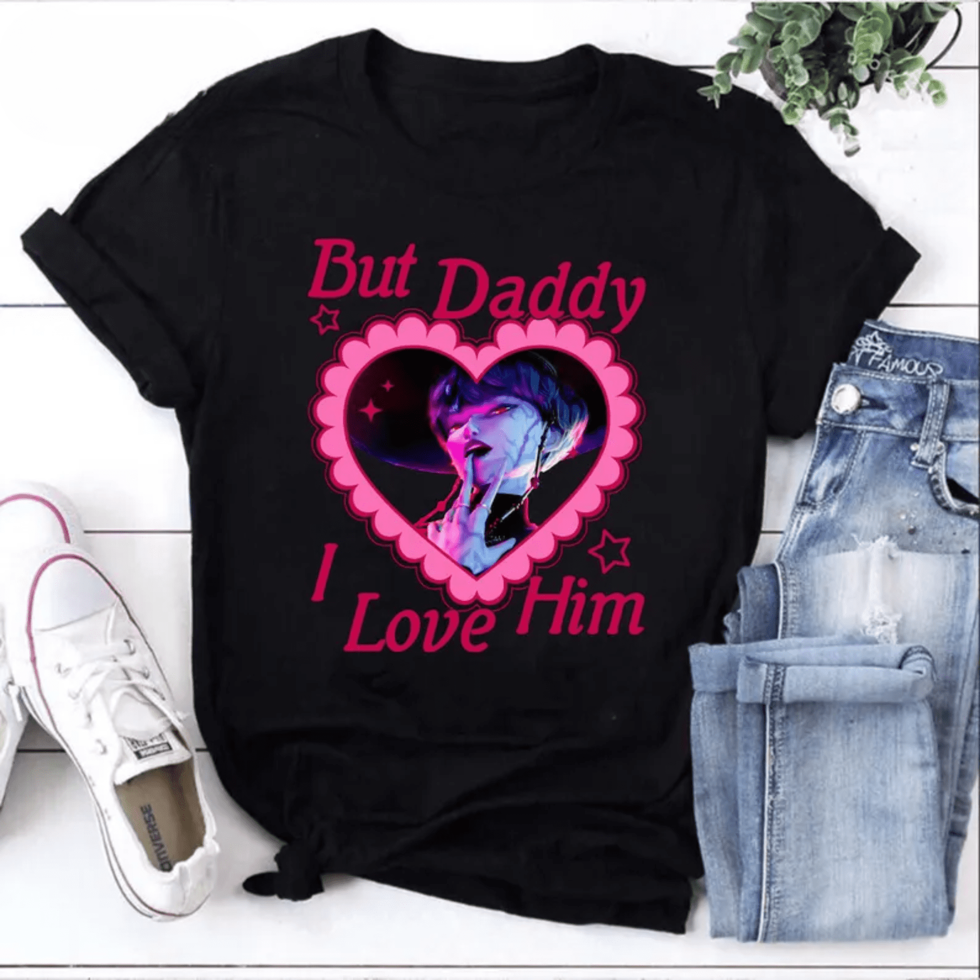 Jinu K-Pop Bias Meme Shirt, But Daddy I Love Him Cute Heartcore Stan ...