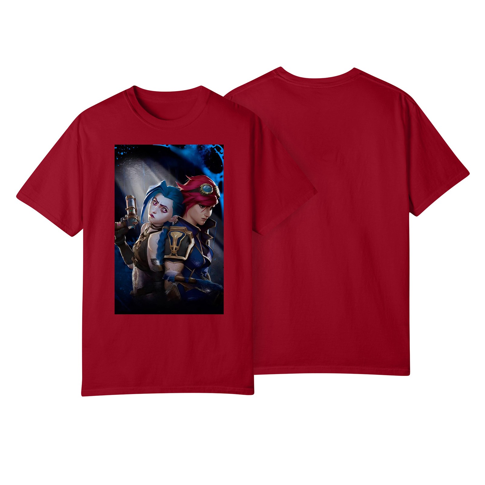 Jinx Arcane Arcane T-Shirts League of Legends Arcane Jinx T-Shirt ...