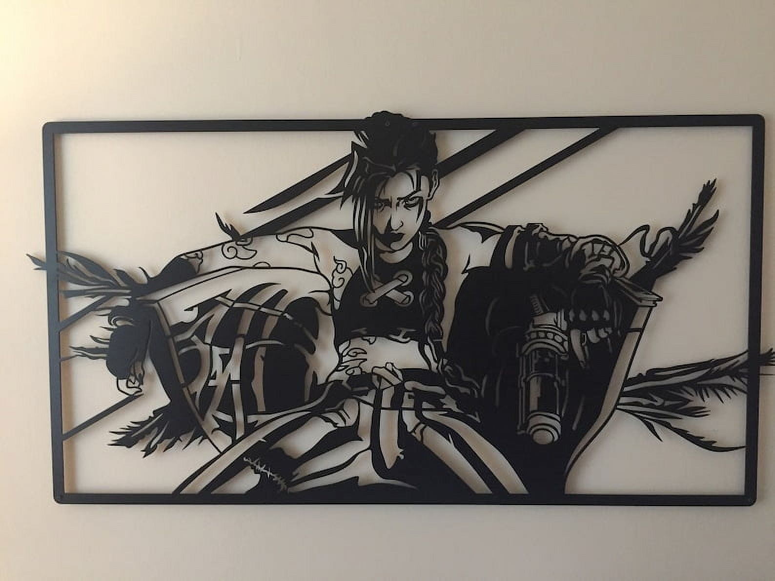 Jinx Arcane Metal Sign Lol Wall Art Game Room Decor League Of Legends ...