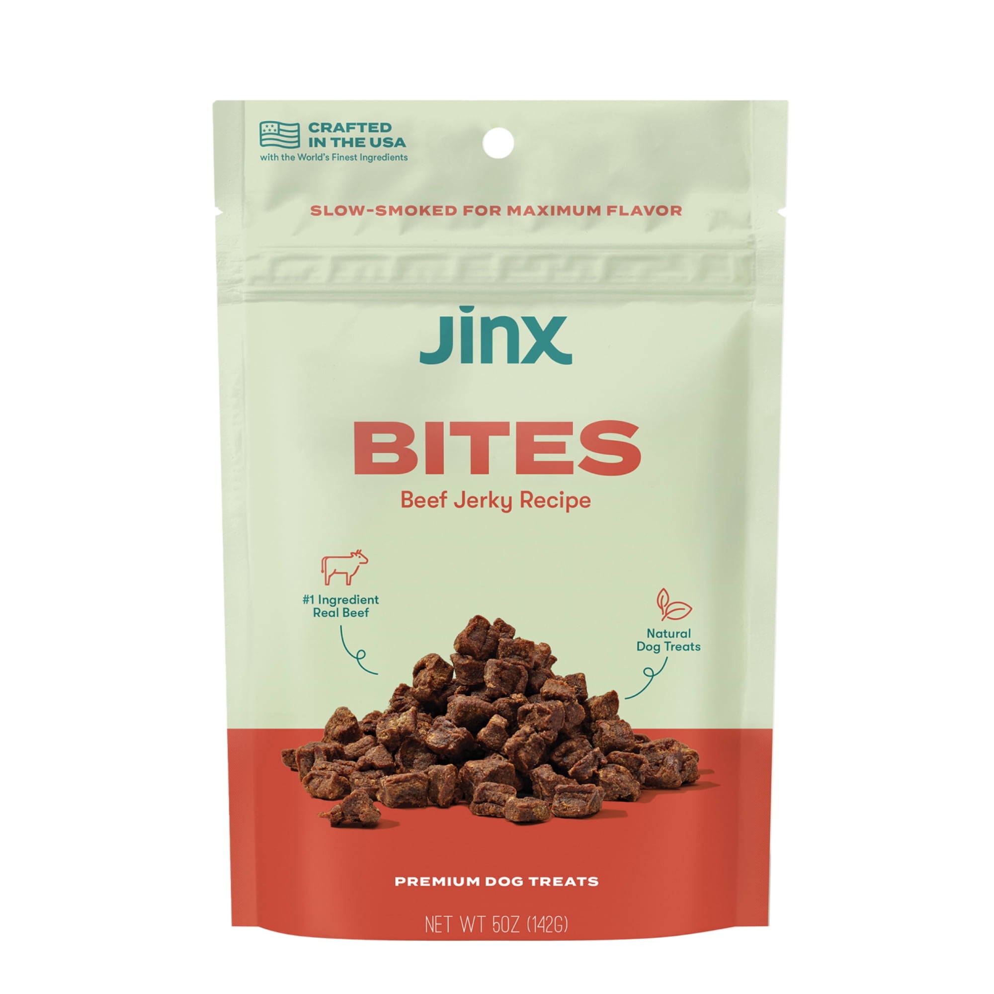 Jinx Beef Bites, Natural Soft Jerky Dog Treats, 5 oz Bag (4 Pack ...