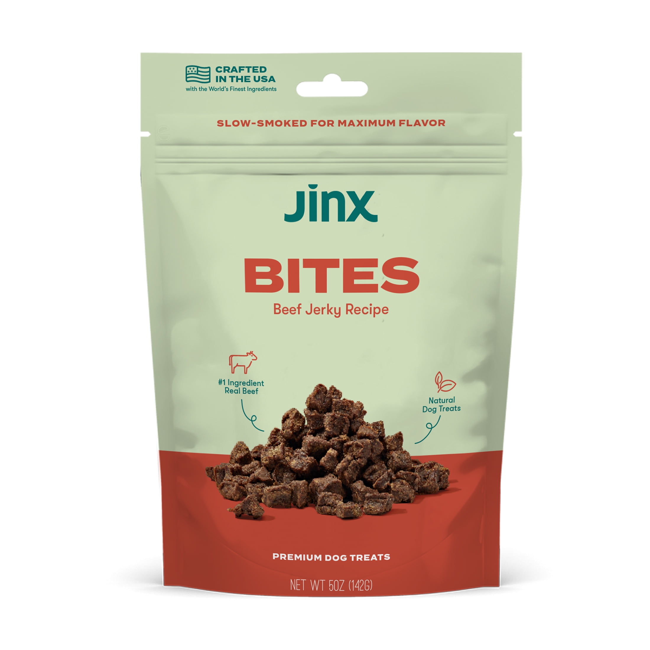 Jinx Beef Bites, Natural Soft Jerky Dog Treats, 5 oz Bag - Walmart.com