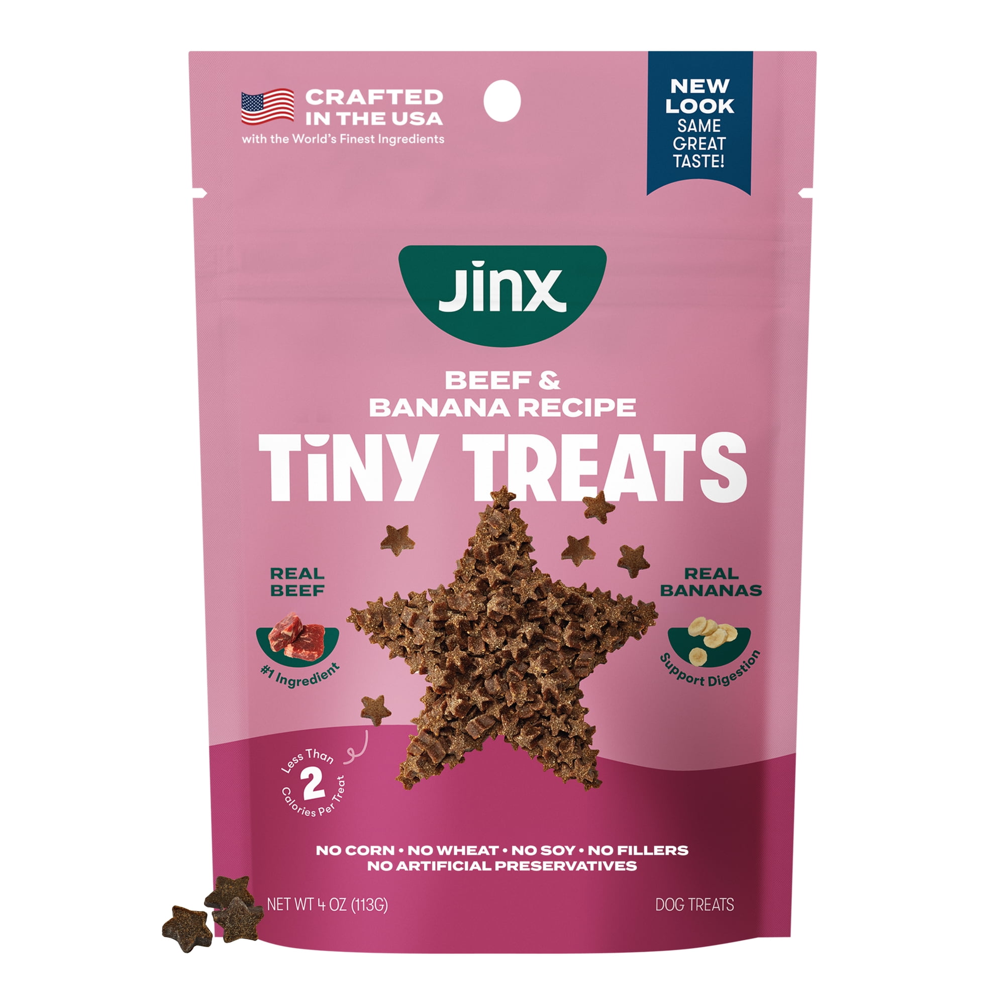 Jinx Beef Tiny Treats Natural Dog Training Treats, 4 oz Bag - Walmart ...