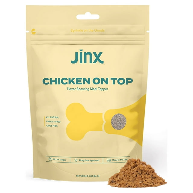 Jinx Chicken Flavor Boosting Meal Topper, Ground Dry Dog Food, 3 oz ...