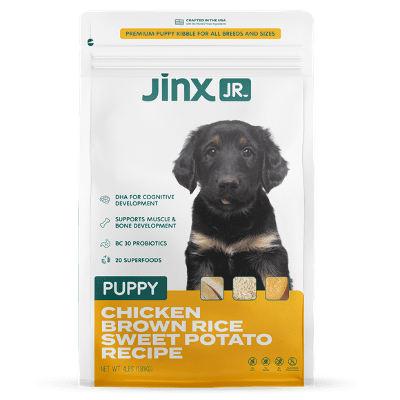 Jinx Jr. Puppy Chicken, Brown Rice & Sweet Potato Dry Dog Food, 4 lb. Bag