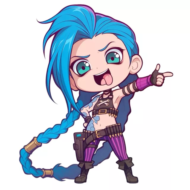 Jinx Ready Stickers Phone Decal Water Bottle Stickers Car Decals ...