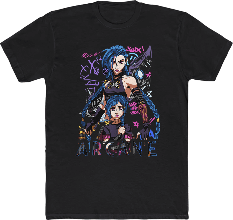 Jinx Shirt, Arcane League of Legends Jinx Shirt, Jinx T-Shirt, Arcane ...