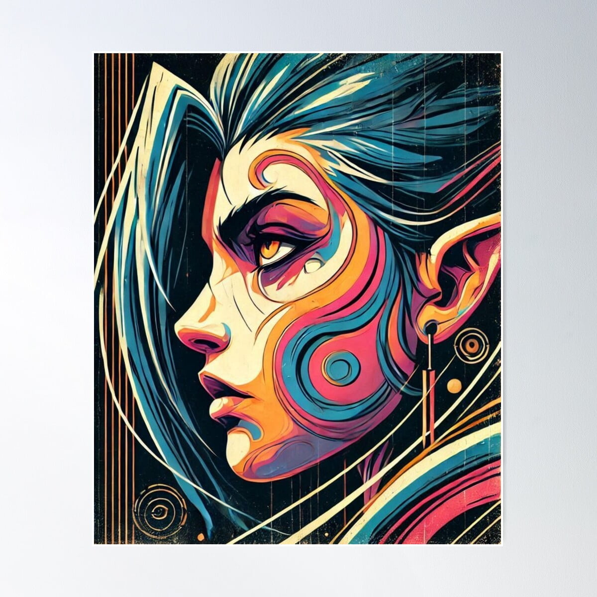 Jinx Unleashed Poster Wall Art, Modern Wall Decor For Living Room ...