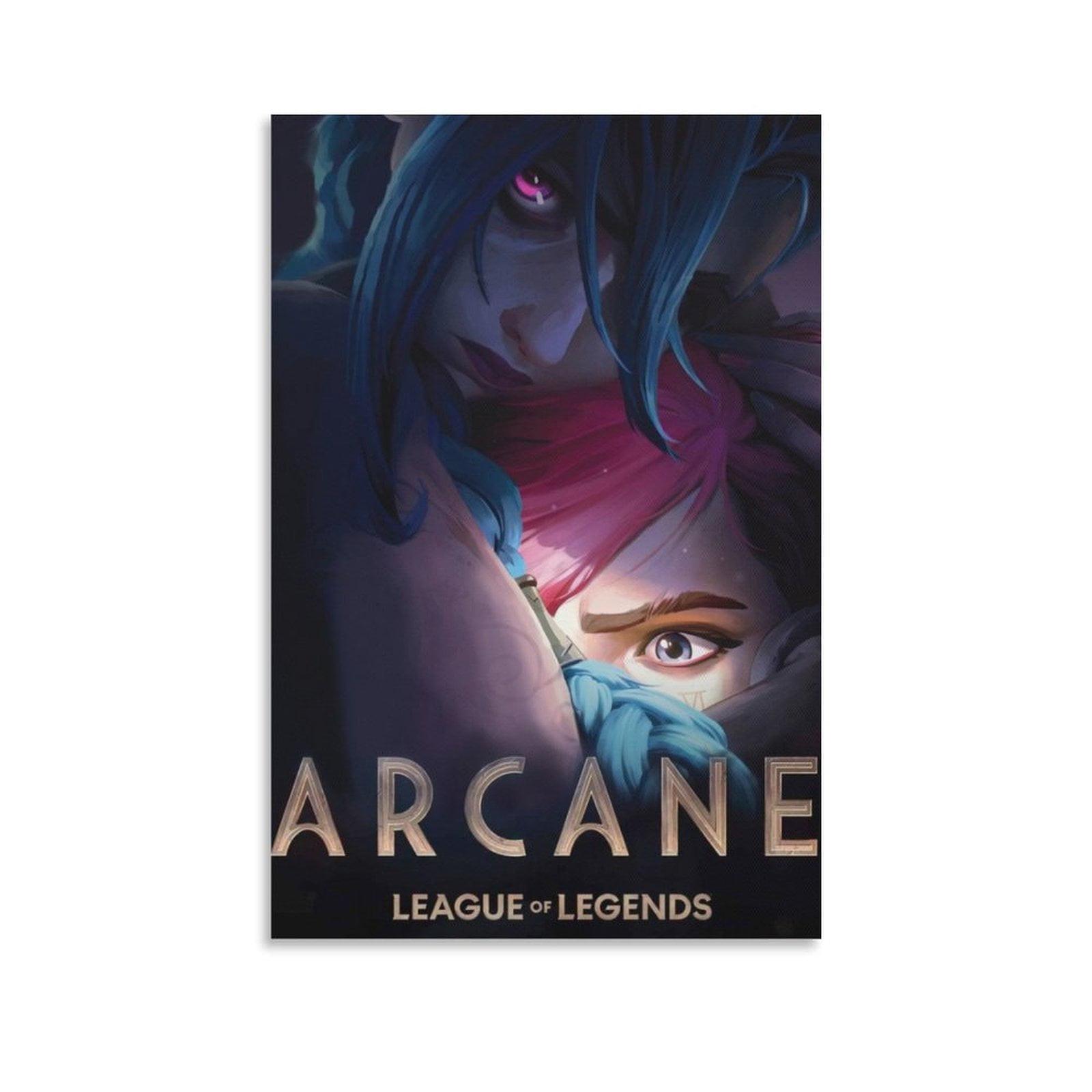 Jinx&Vi Anime Cool Poster Picture Print Canvas Poster Wall Paint Art ...