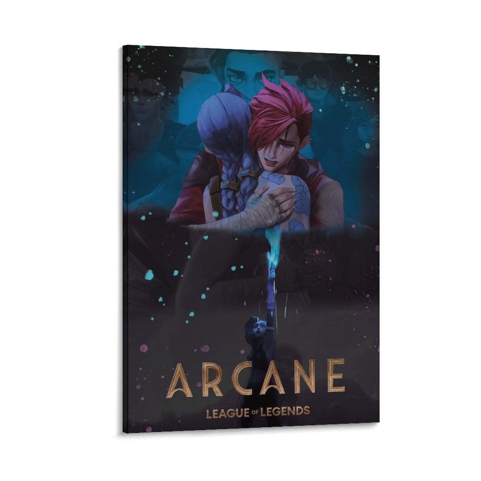 Jinx&Vi Anime Cool Posters Home Decor Poster Wall Art Hanging Picture ...