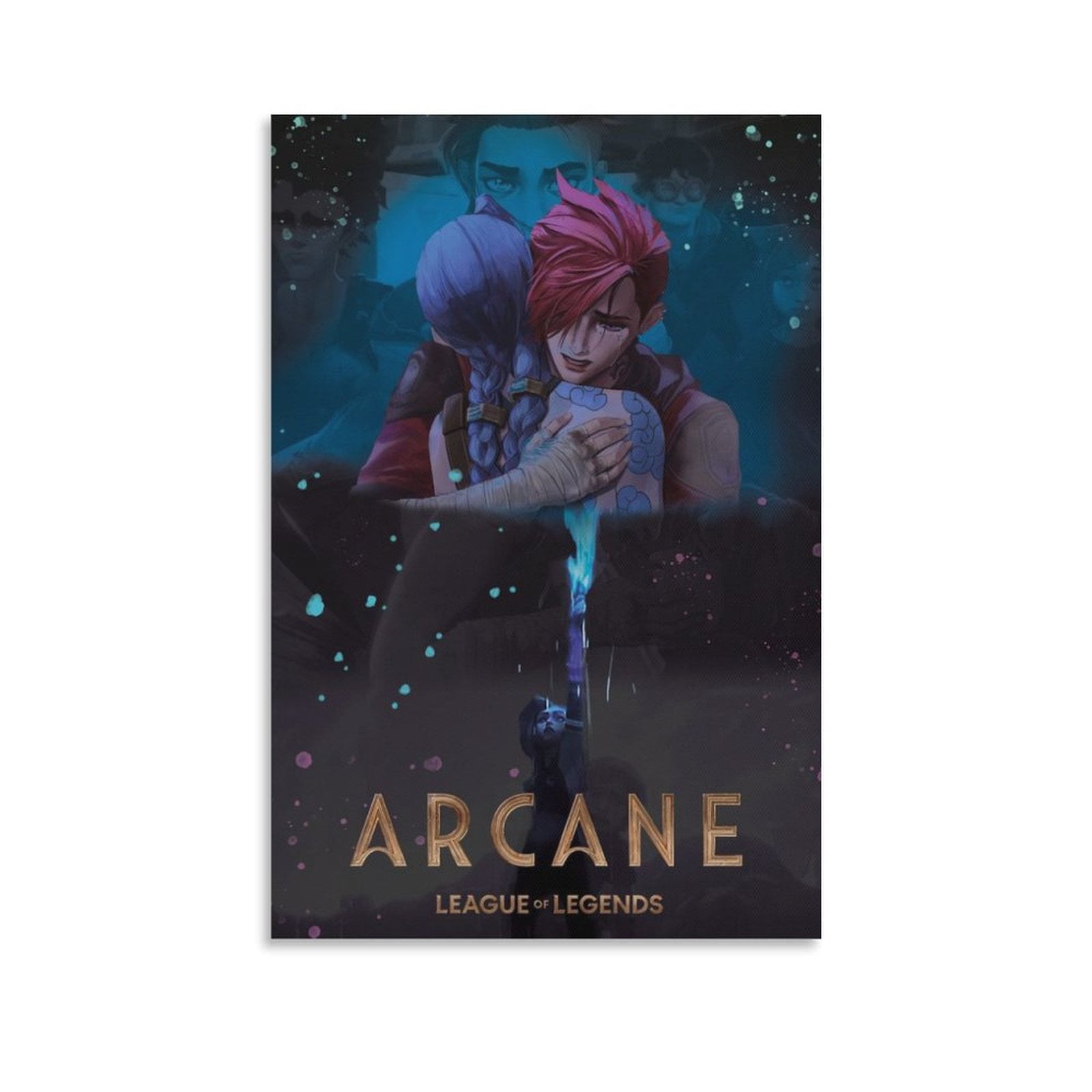 Jinx&Vi Anime Cool Posters Poster Cool Artworks Painting Wall Art ...