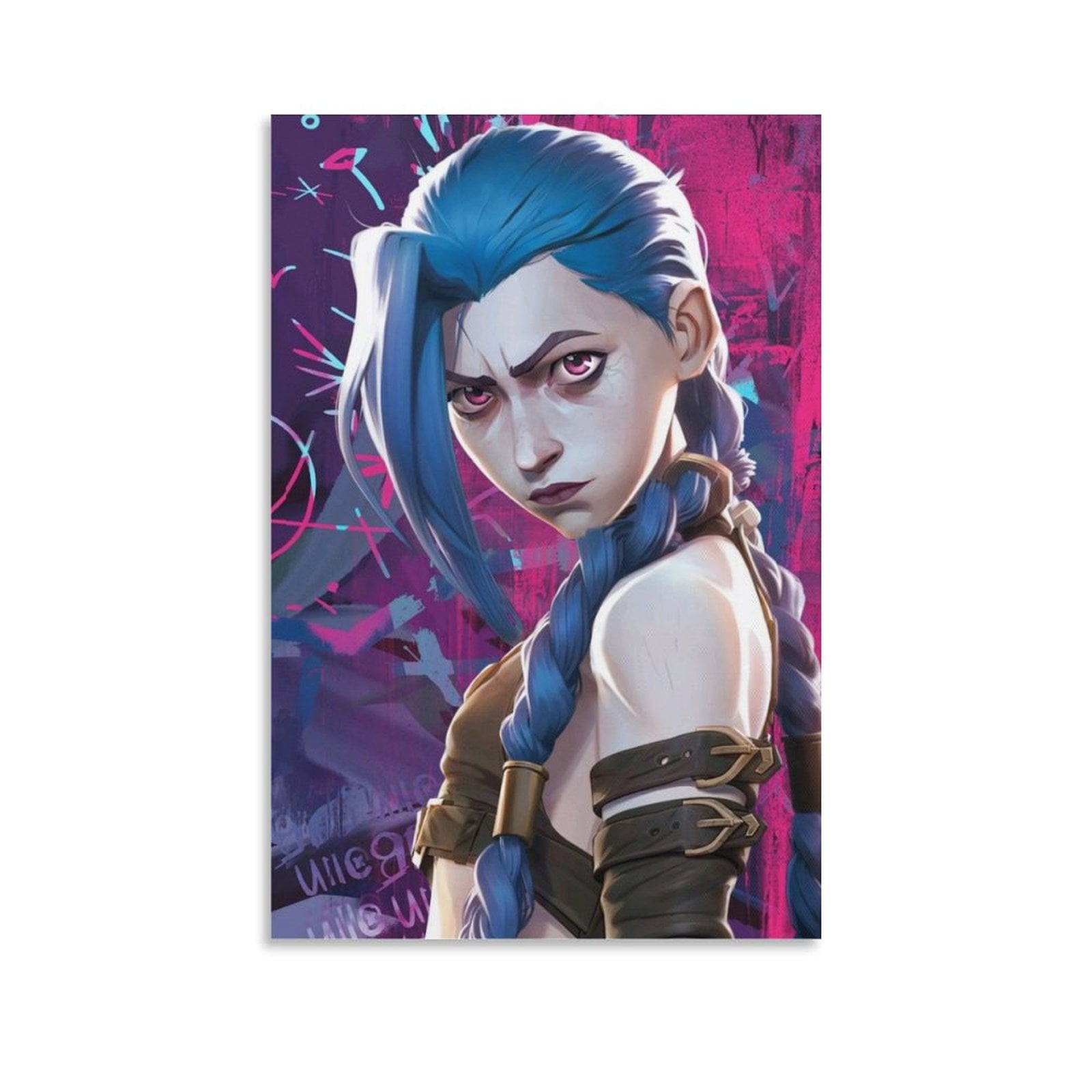 Jinx&Vi Anime Poster Picture Print Canvas Poster Wall Paint Art Posters ...