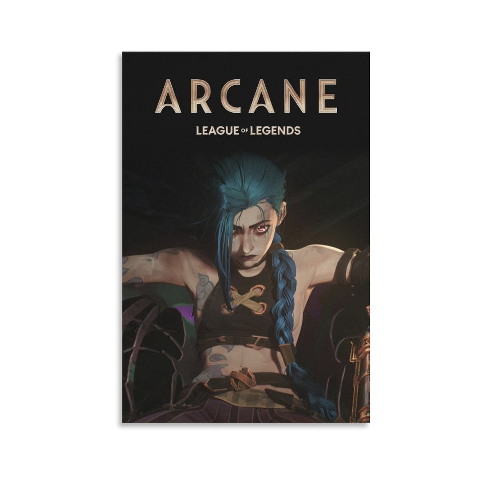 Jinx&Vi Anime TV Poster Cool Canvas Art Poster and Wall Art Picture ...