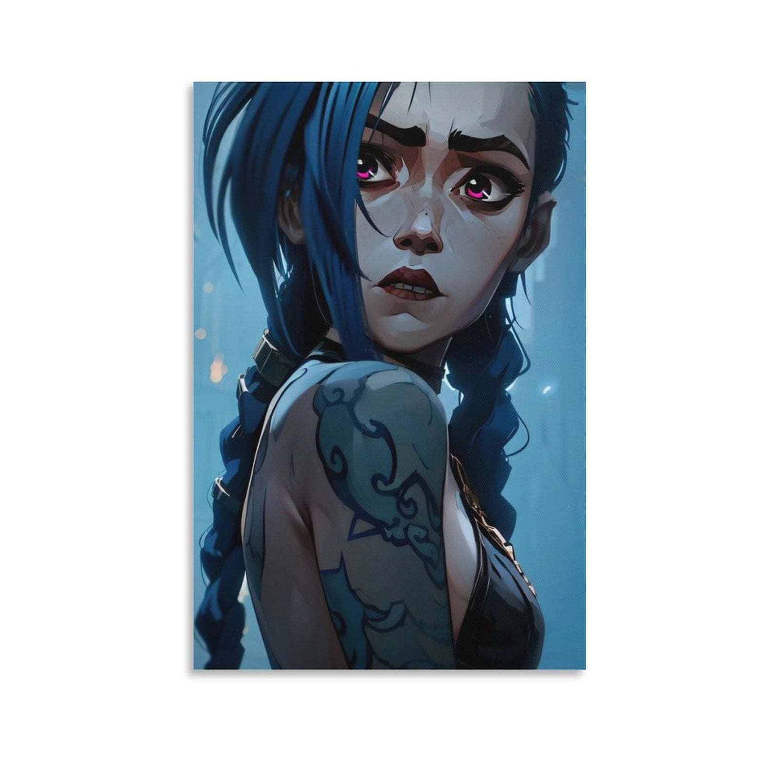 Jinx&Vi Cool Posters Artworks Canvas Poster Room Aesthetic Wall Art ...