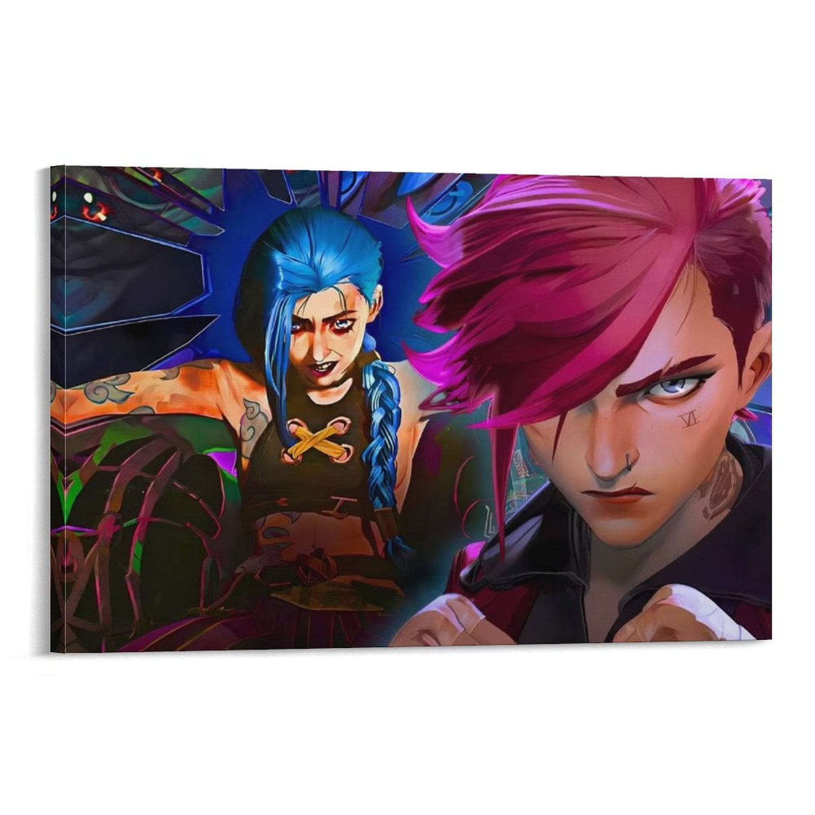 Jinx&Vi Poster Artworks Picture Print Poster Wall Art Painting Canvas ...