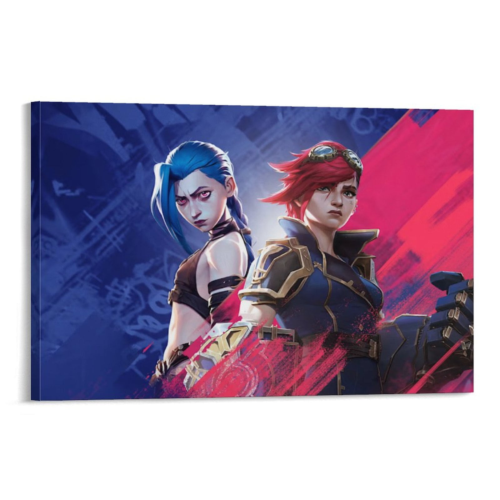 Jinx&Vi Posters Canvas Art Poster and Wall Art Picture Print Modern ...
