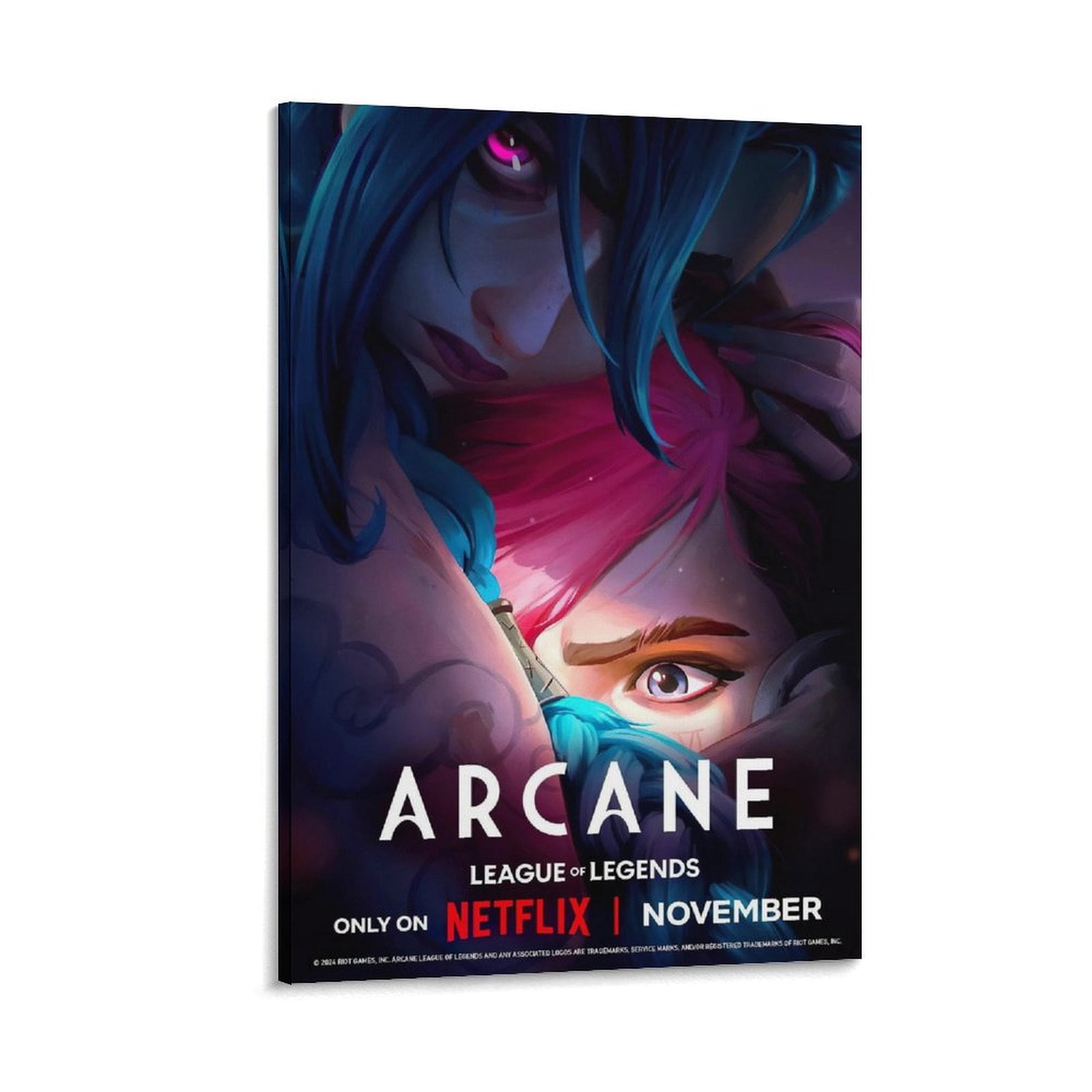 Jinx&Vi Posters Cool Gifts Canvas Painting Poster Wall Art Decorative ...