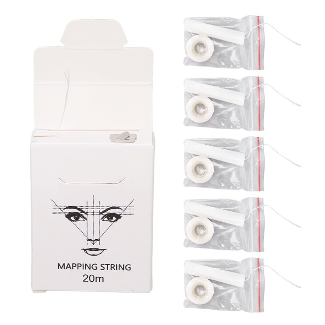 Jinxin 5pcs Professional Eyebrow Mapping String Set Symmetrical Eyebrow ...
