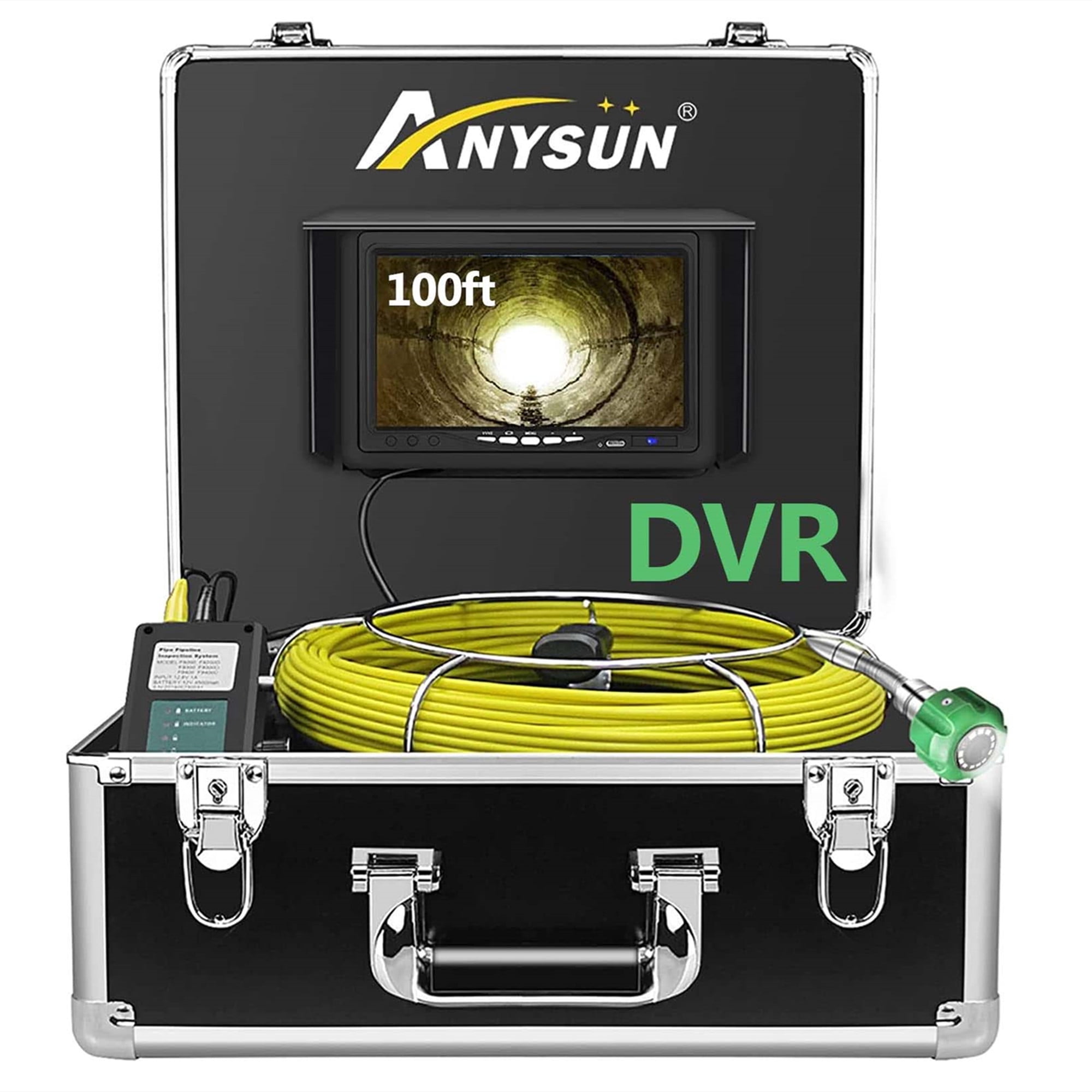 Jinyeda Sewer Camera with 7" Screen and DVR Function, Inspection Camera ...