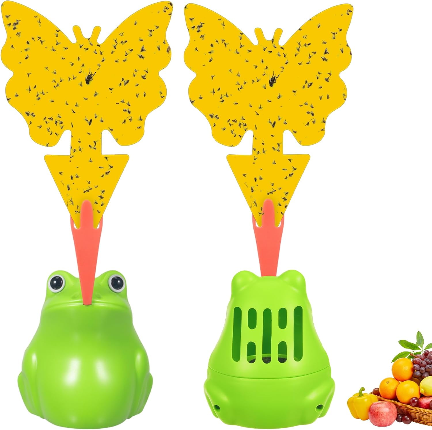 Jinyi 2Pack Fruit Fly Traps for House Indoors with 10pcs Sticker&a Bait ...