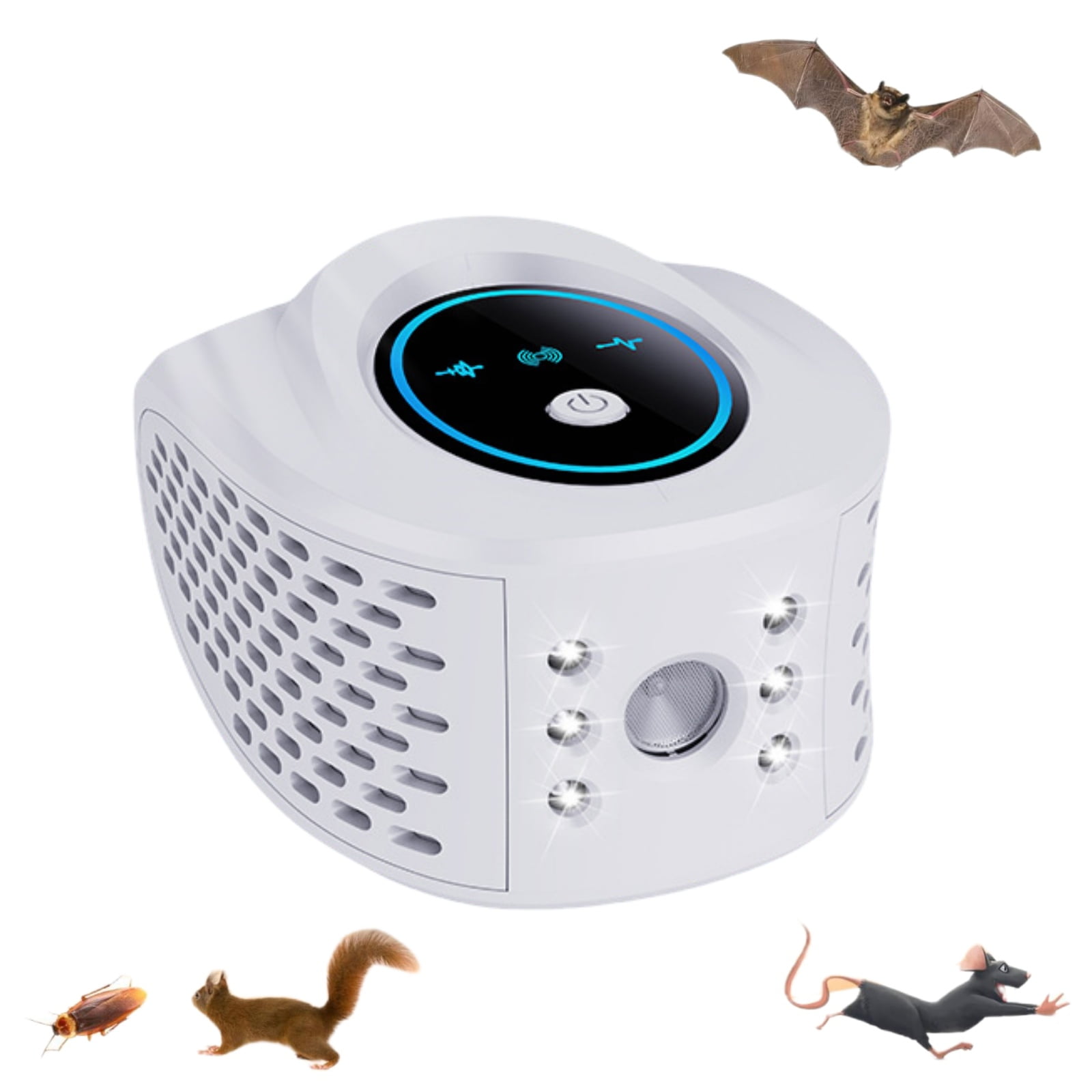 Jinyi Mouse Repellent, Plug-in Mouse Deterrent with PIR Sensor & LED ...