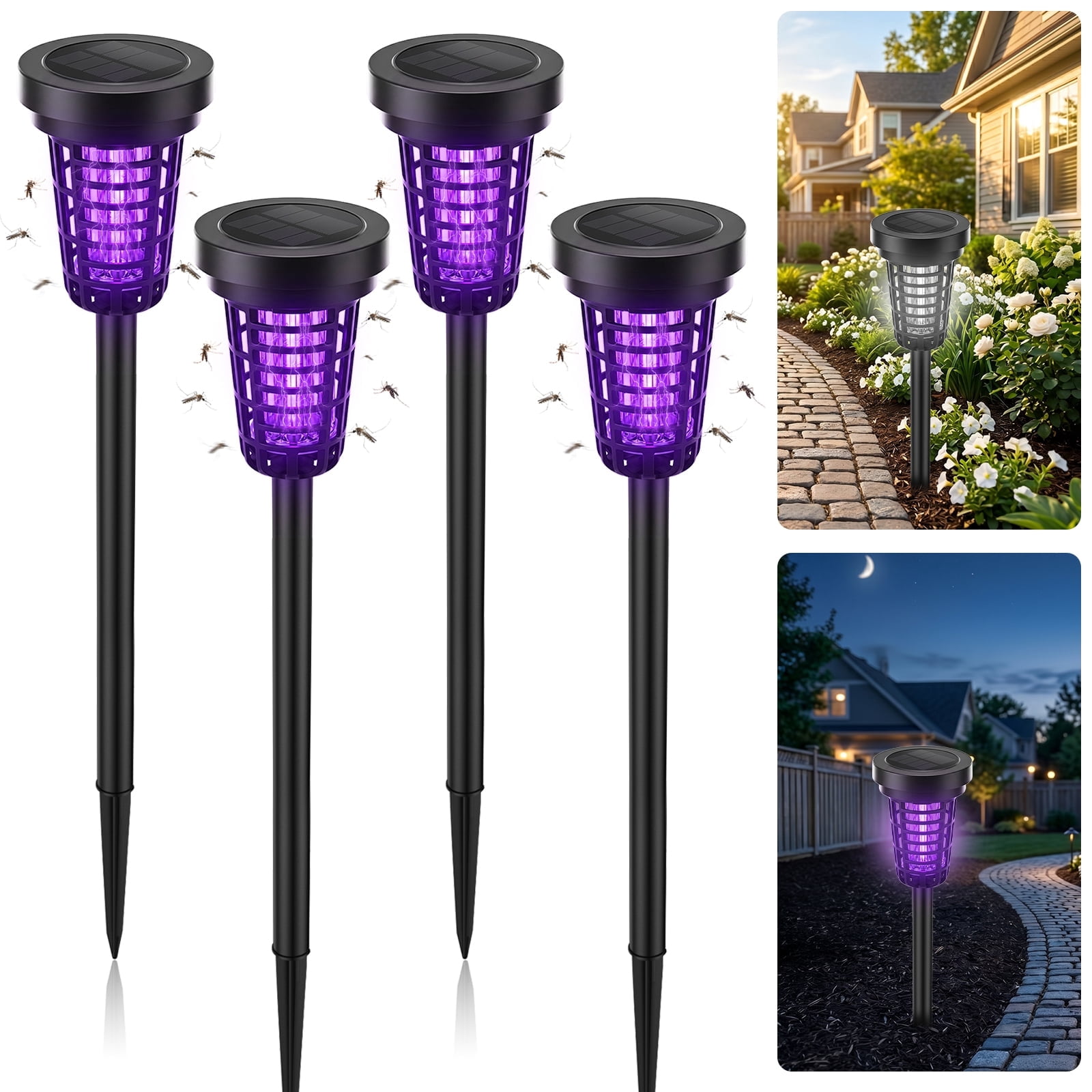 Jinyi Solar Insect Killer, Bug Zapper Torch with LED , Area Bug Zapper ...