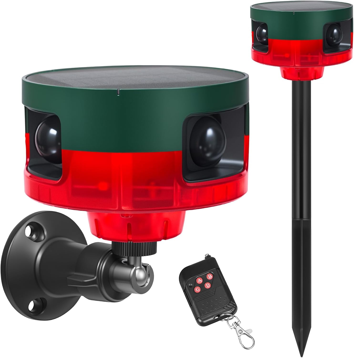 Jinyi Solar Outdoor Motion Sensor Alarm, 360° Motion Sensor Alarm with ...