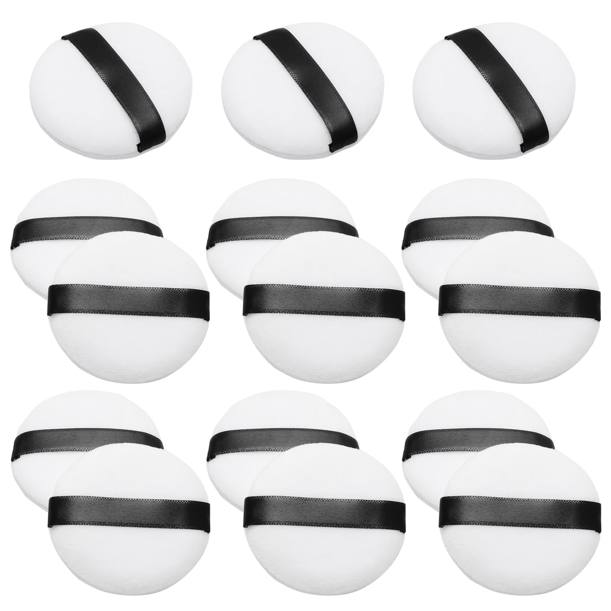 Jinyuann 15 pcs Pure Cotton Powder Puff Flocking Short Fluff Powder ...