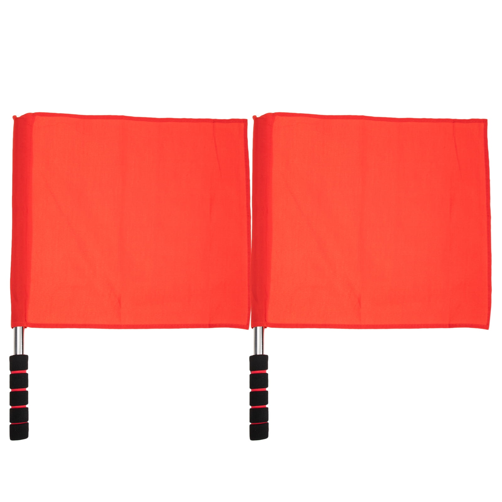 DEEPCRAFF 2Pcs Red Match Referee Flags with Easy Grip Sponge Handles for Sports - Walmart.com