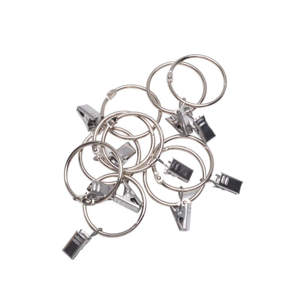 Jinyuann 40pcs 38mm Curtain Loop Clasp Stainless Steel Curtain Hanging ...