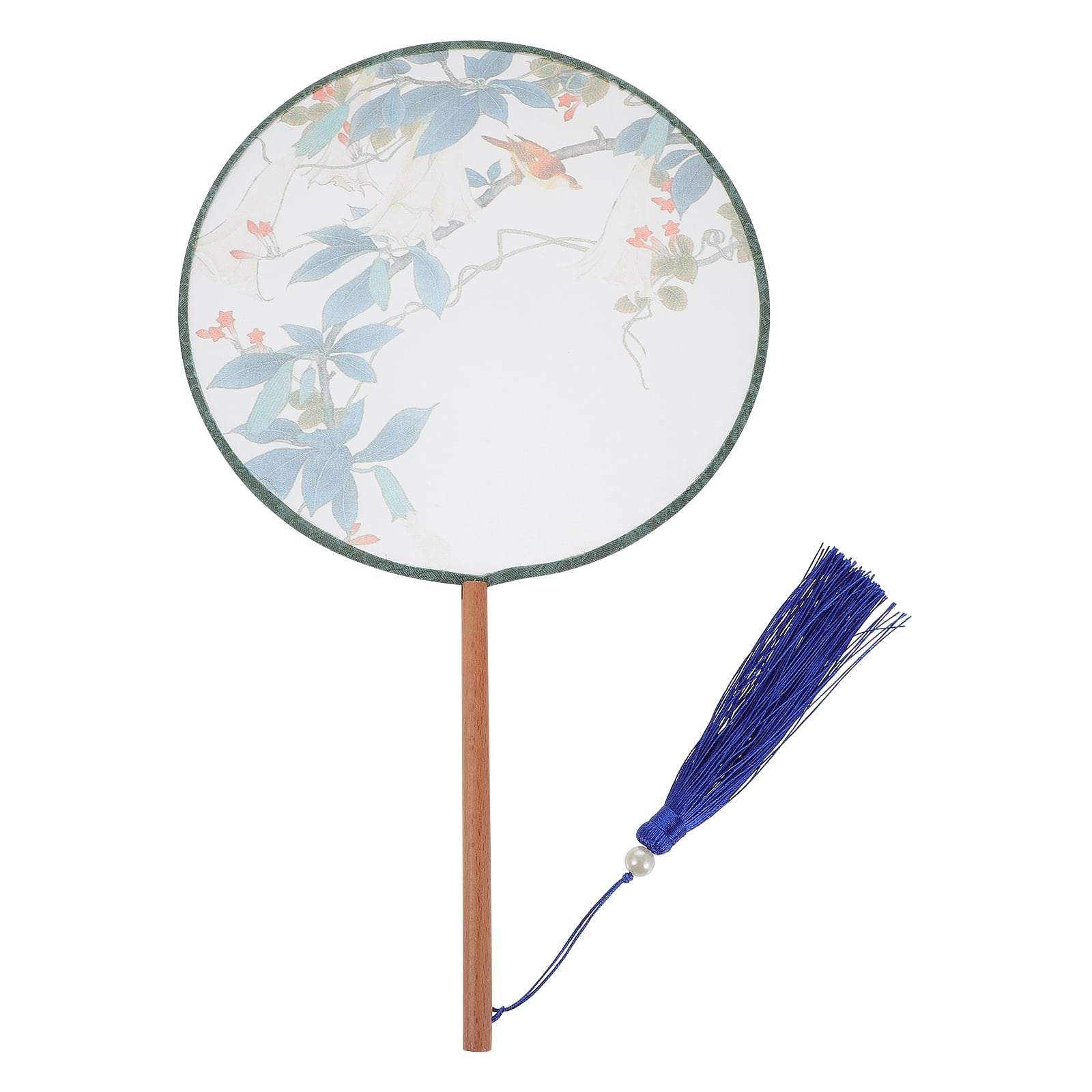 Jinyuann Translucent Silk Fan Chinese Round Fan Exquisite Handheld Silk ...