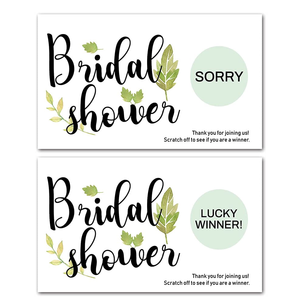 JioJio Chan Bridal Shower Scratch Off Game Cards, Wedding Shower Ideas ...