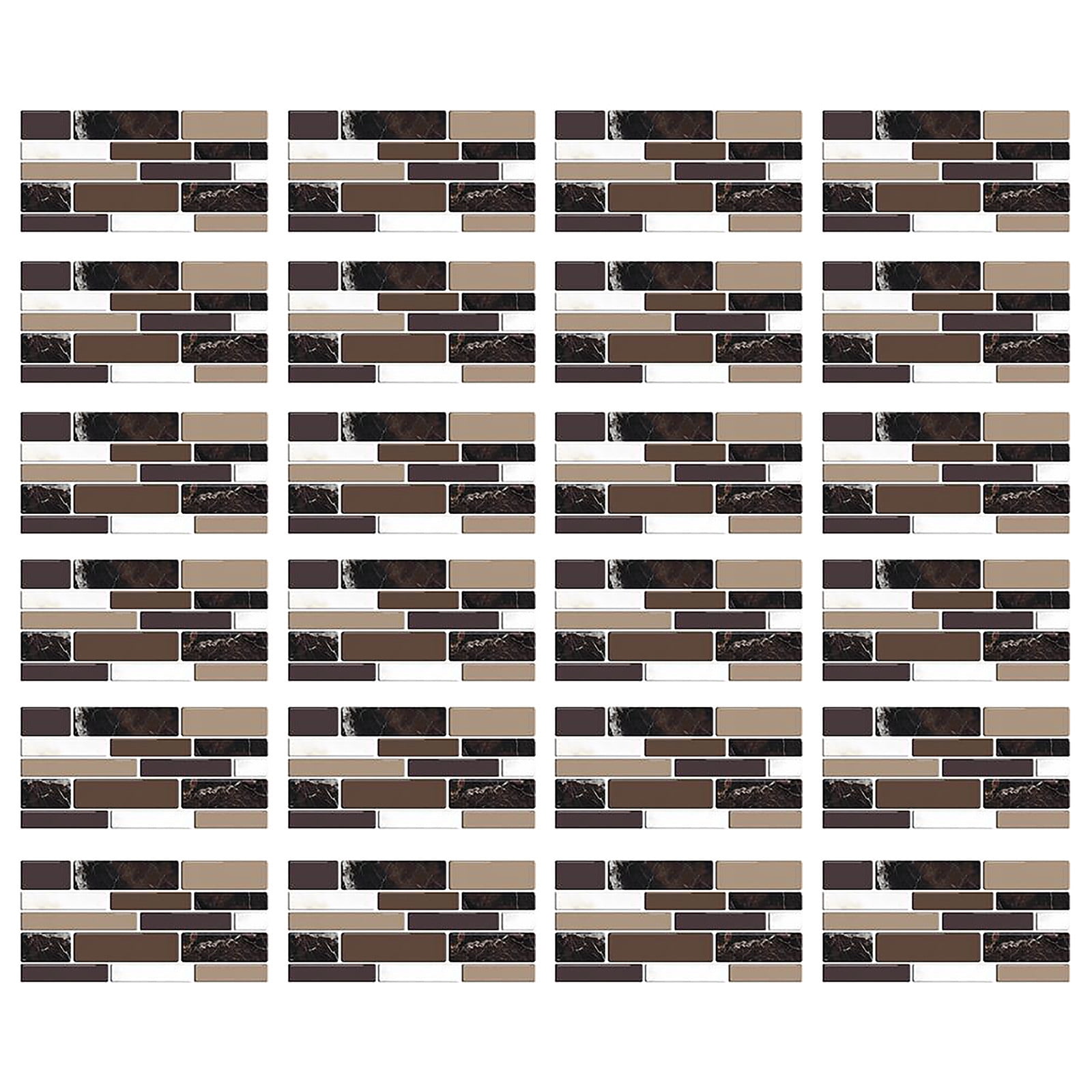 Jioakfa 24Pc Wall Tile Stickers,Self Adhesive Rainproof Sticky ...