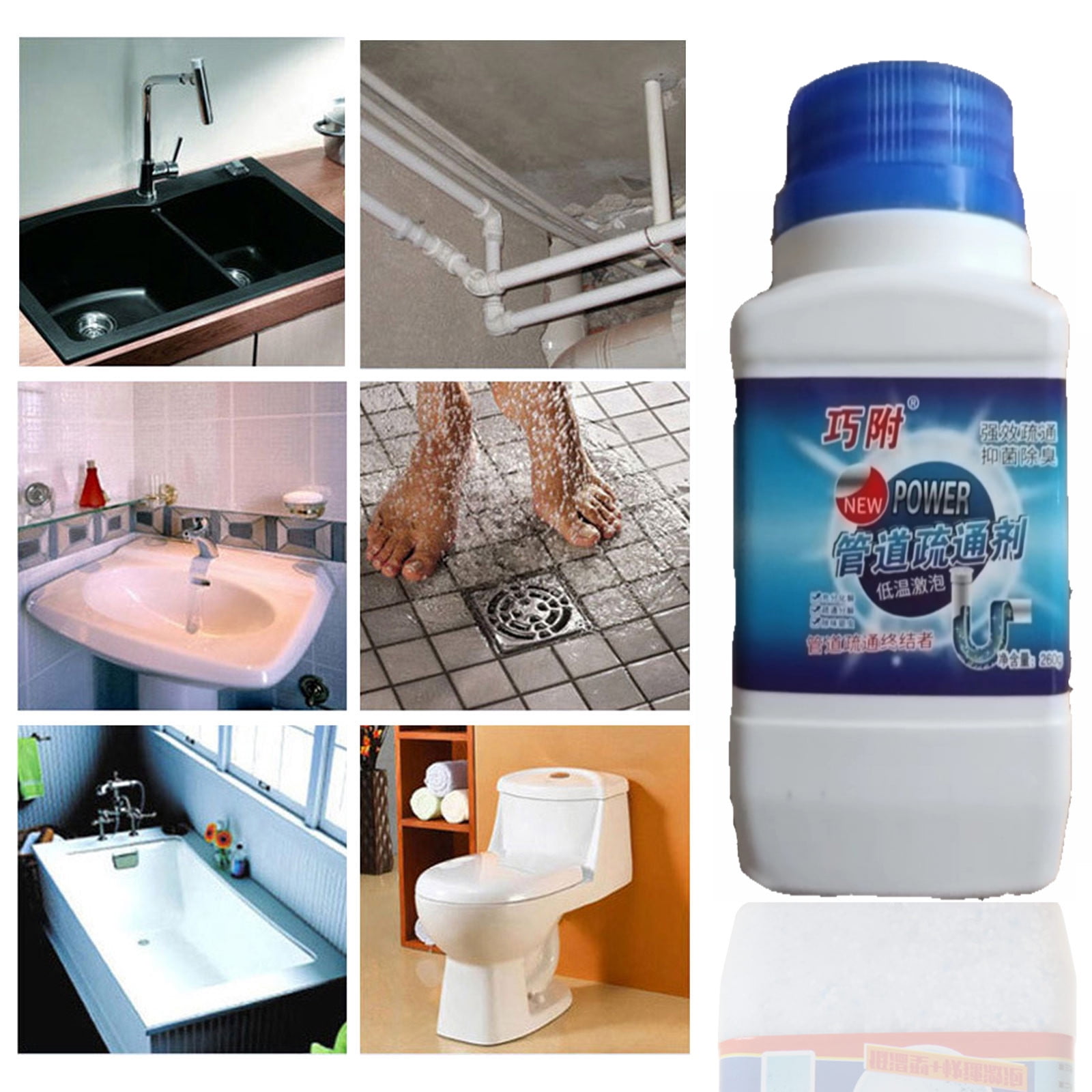 Jioakfa 250G Strong Toilet Sink Cleaner, Toilet, Kitchen Cleaner For ...