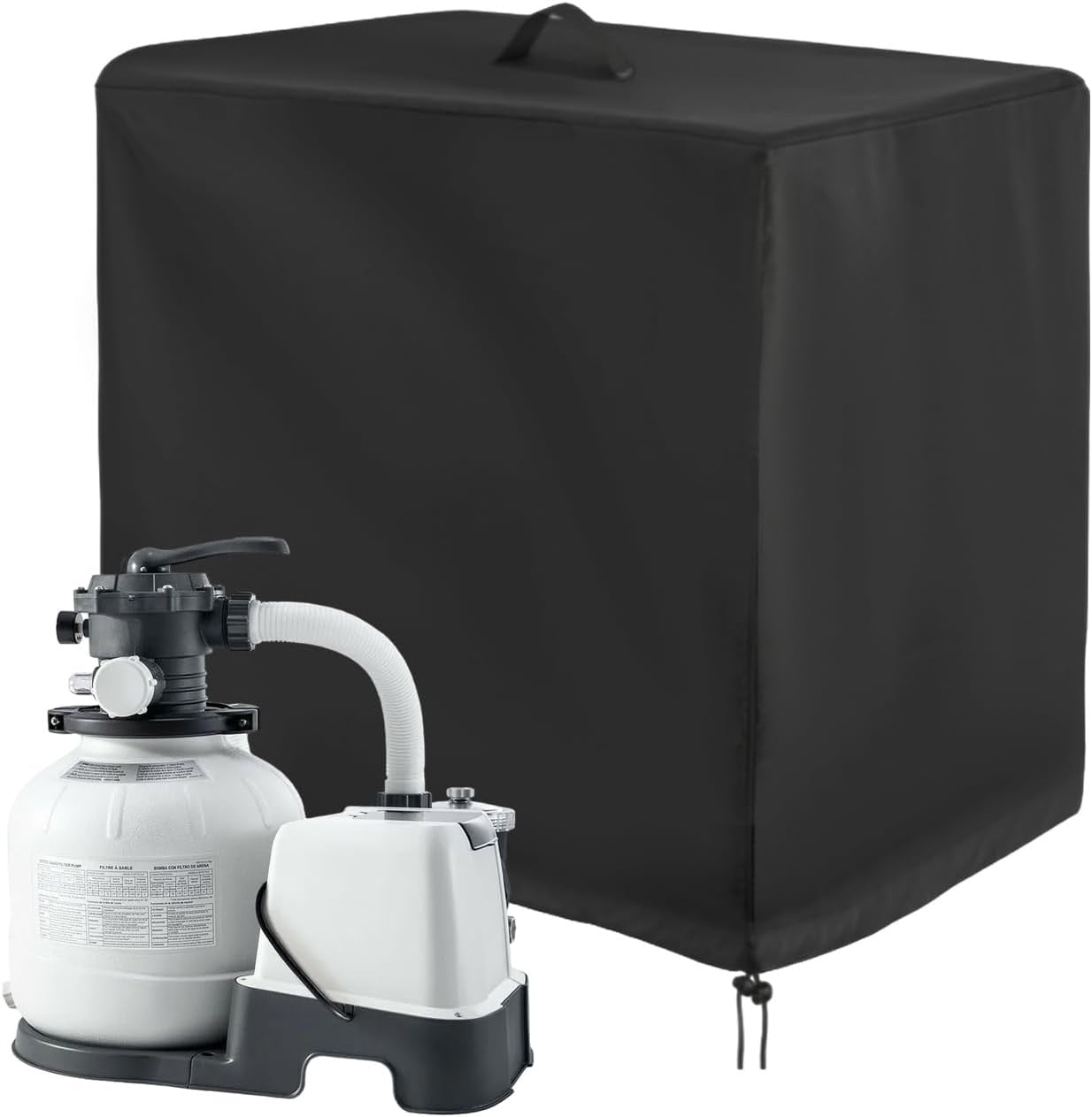 Jioakfa 420D Heavy-Duty Pool Filter Cover, Pool Sand Filter Cover For ...