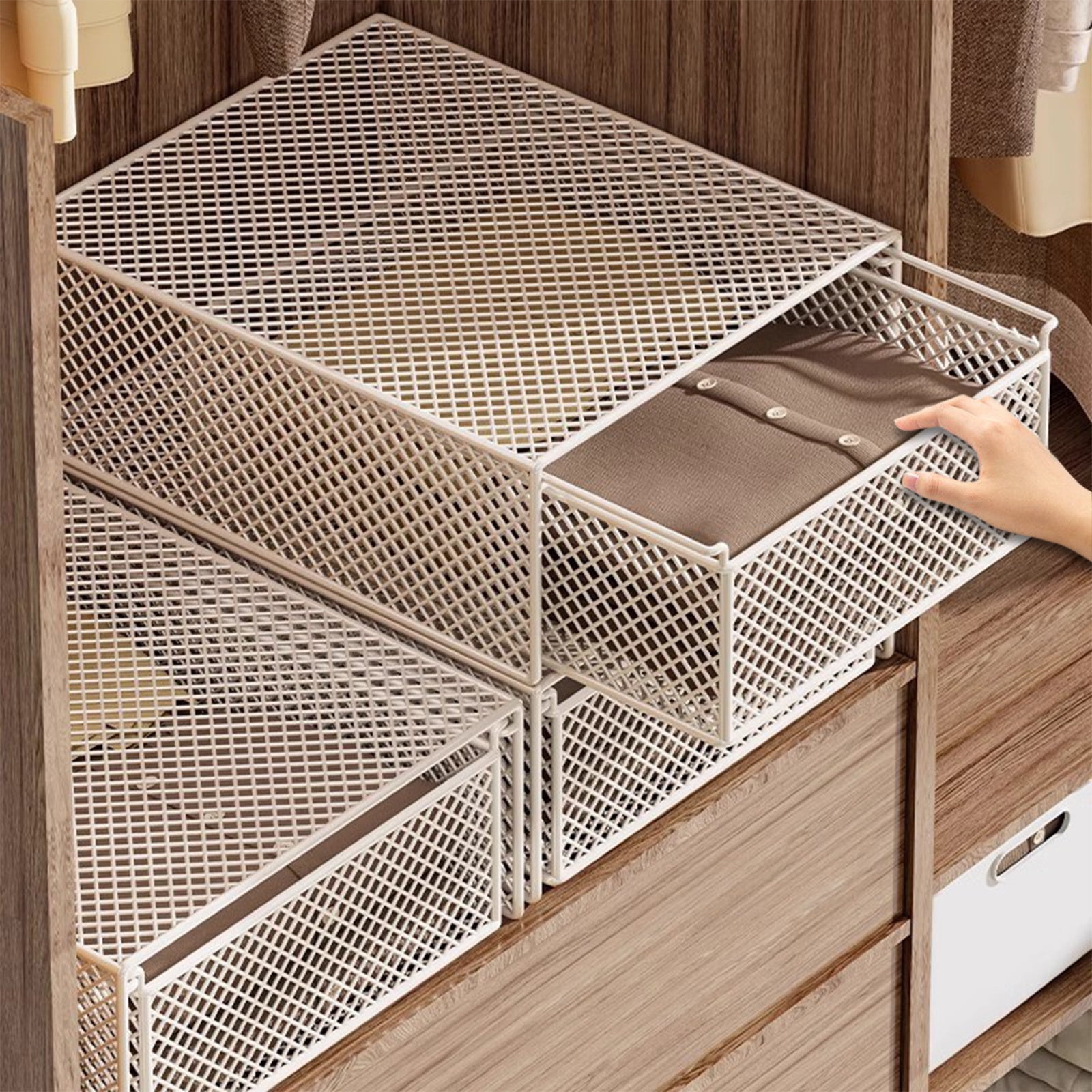 Jioakfa Adjustable Closet Storage Organizer – Split Drawer With ertical ...