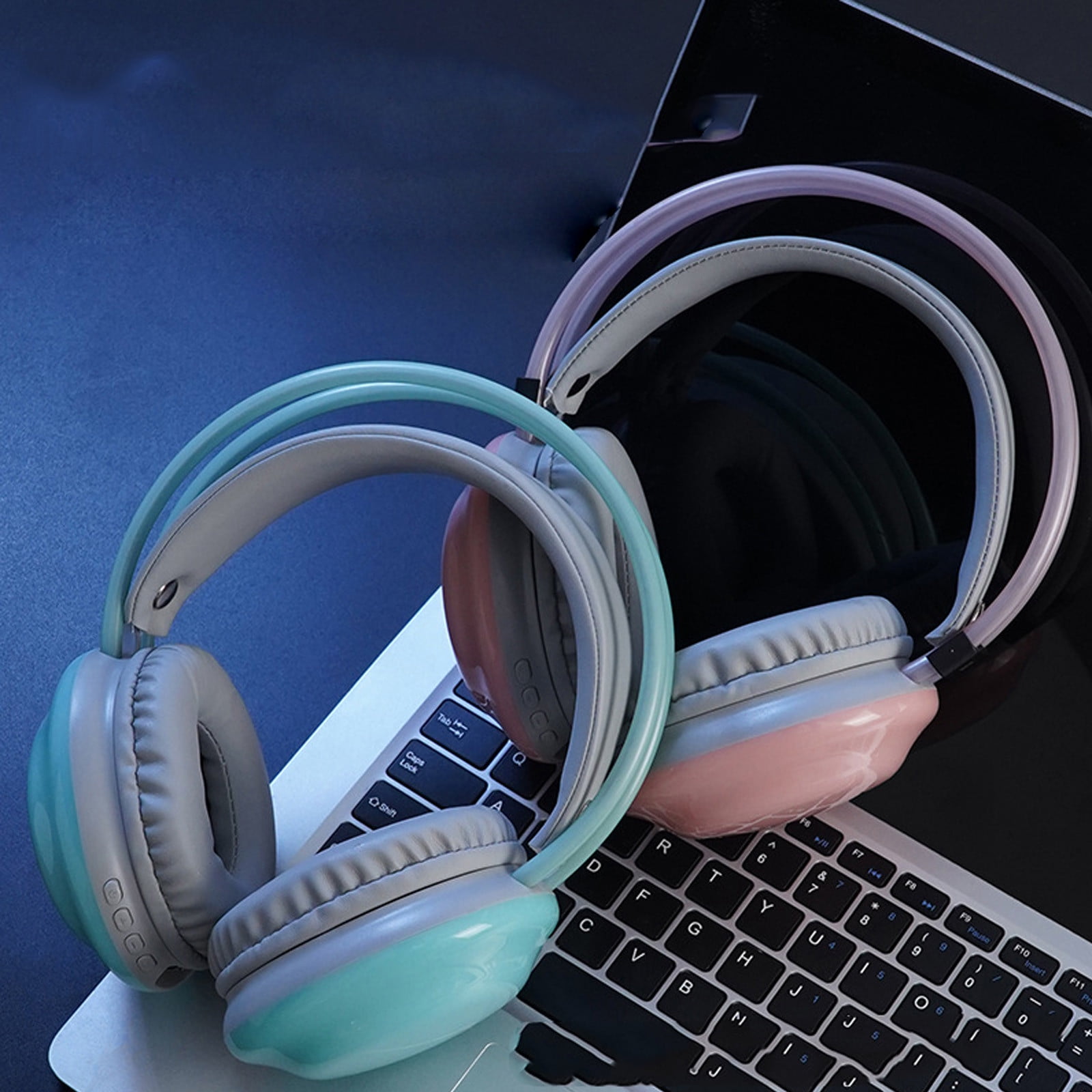 Jioakfa Bluetooth Headphones Over-Ear Wireless Headphones Stereo ...