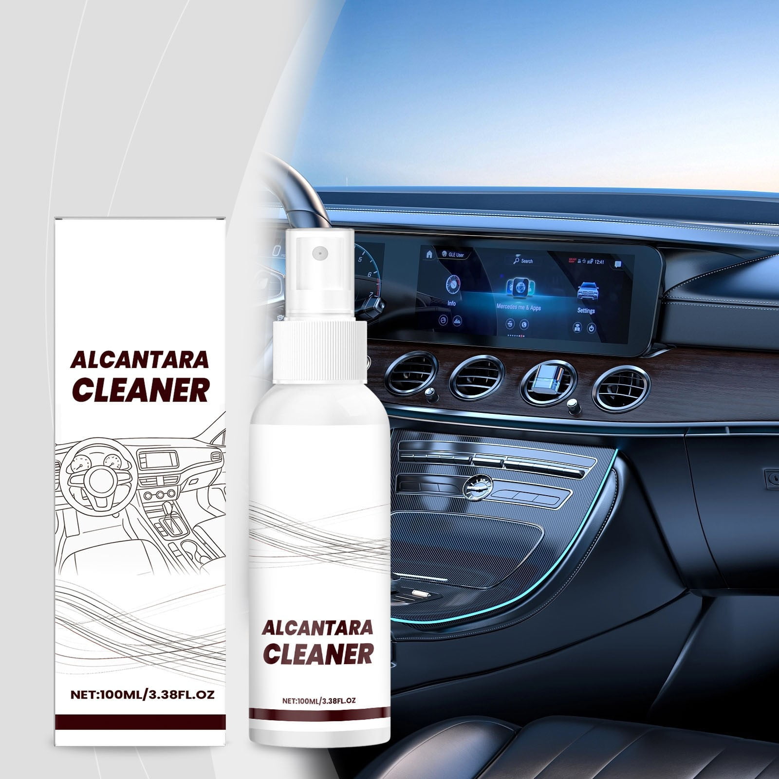 Jioakfa Car Interior Cleaning Spray Protection Fiber Structure Car Home ...