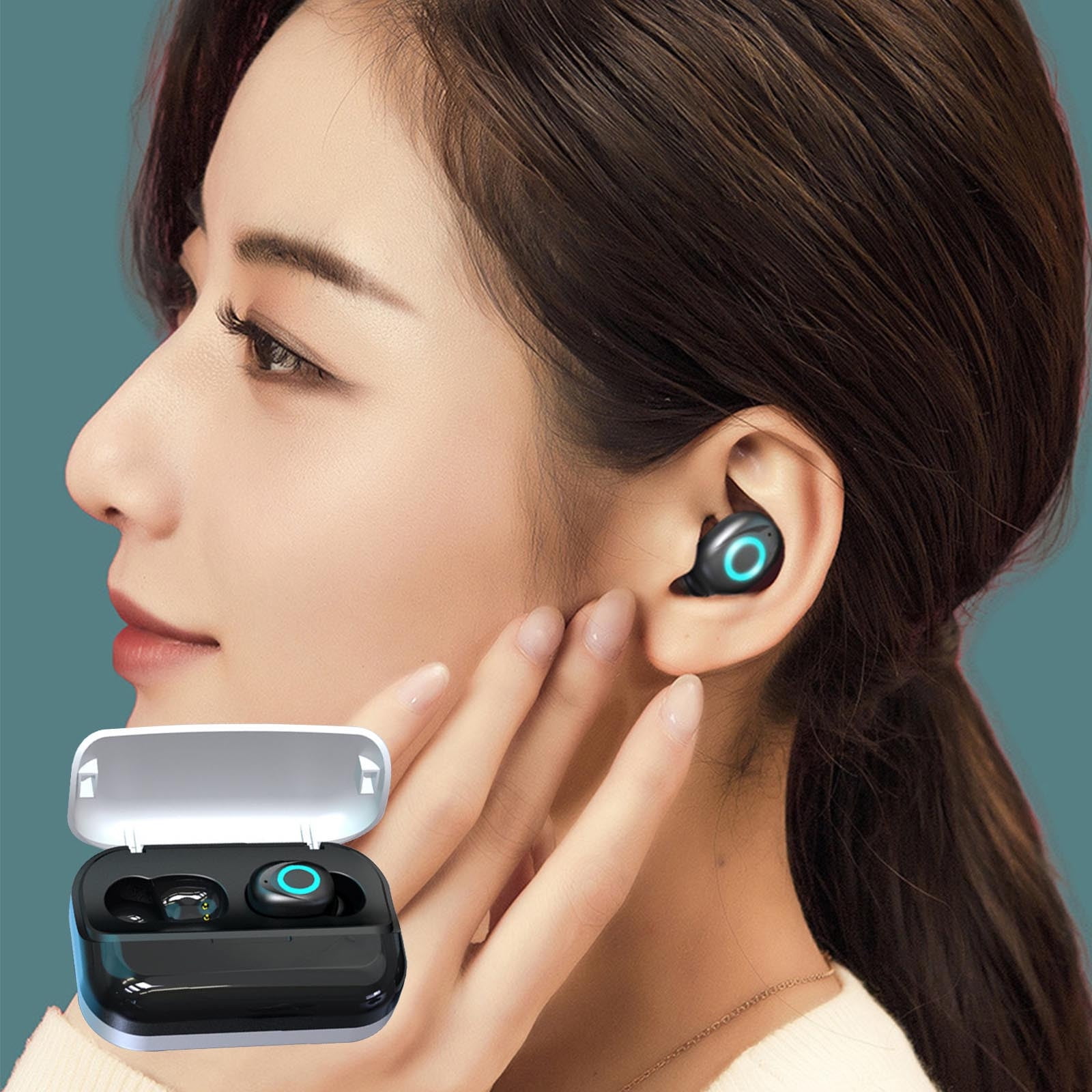 Jioakfa Game Earbuds Wireless Stereo Headset Low Latency Bluetooth 5.0 ...