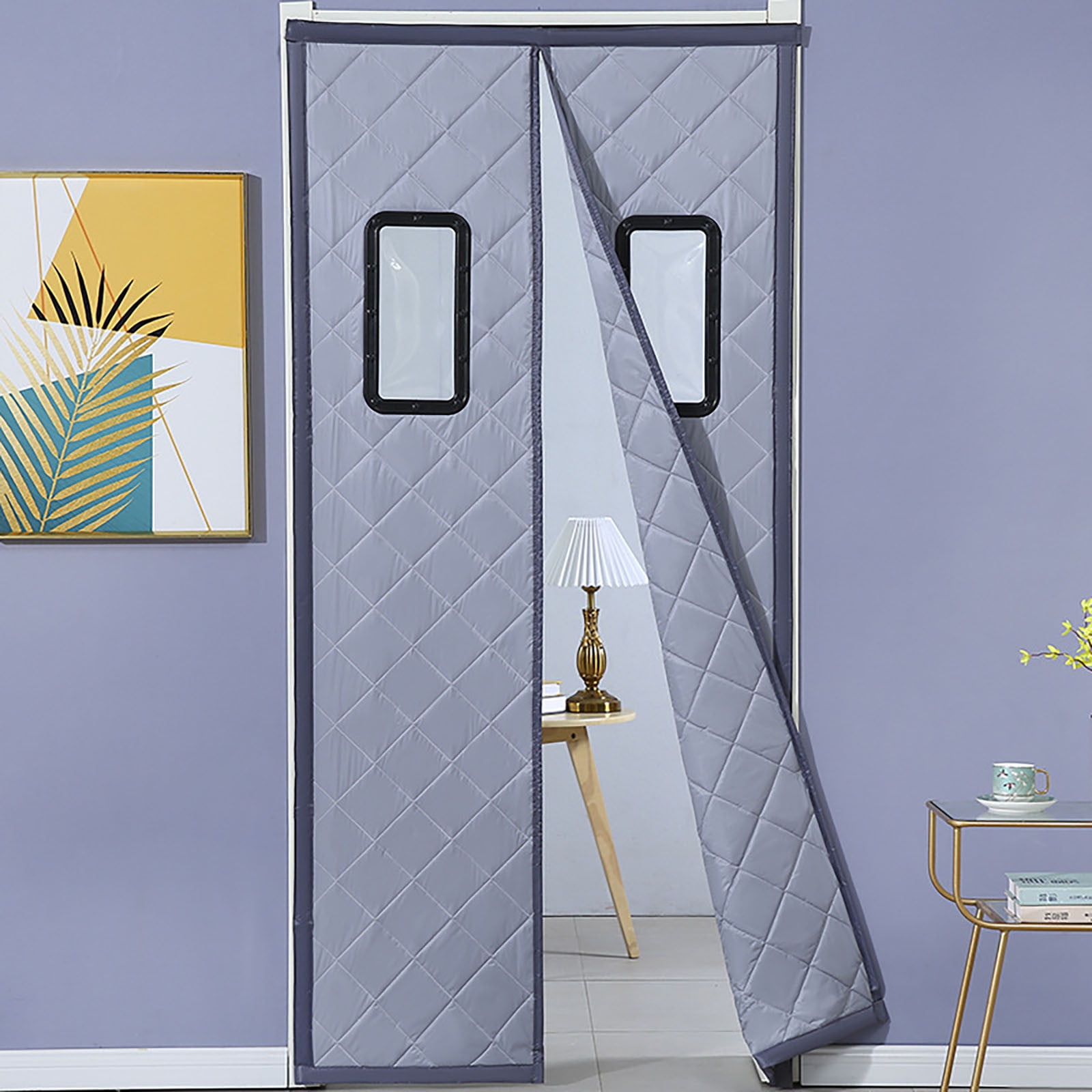 Jioakfa Heavy-Duty Magnetic Thermal Door Curtain - Insulated Draft ...