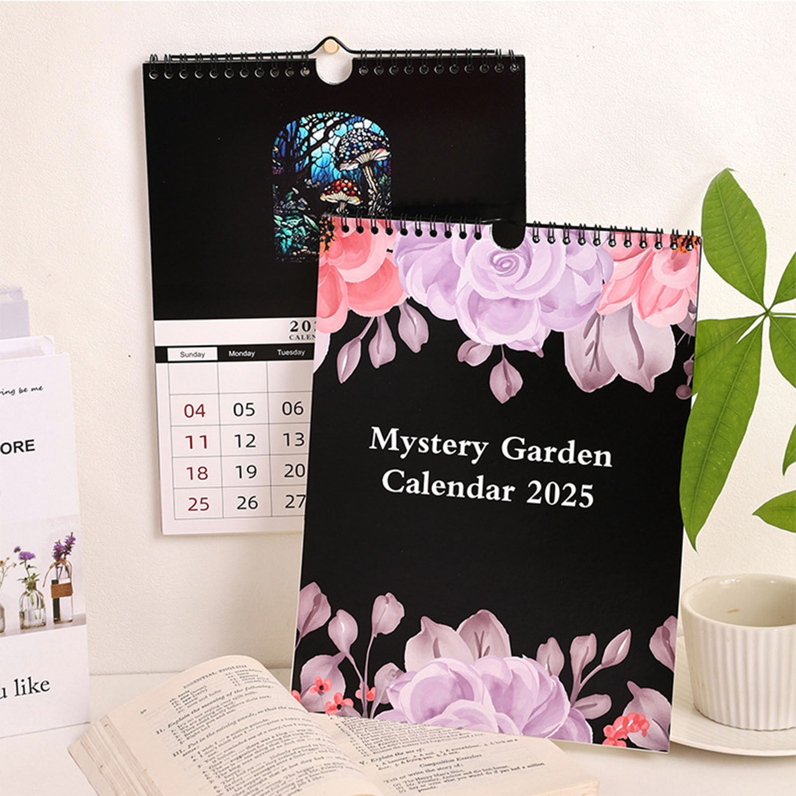 Jioakfa Home Decor 2025 English Calendar Dark Wind Wall Calendar ...