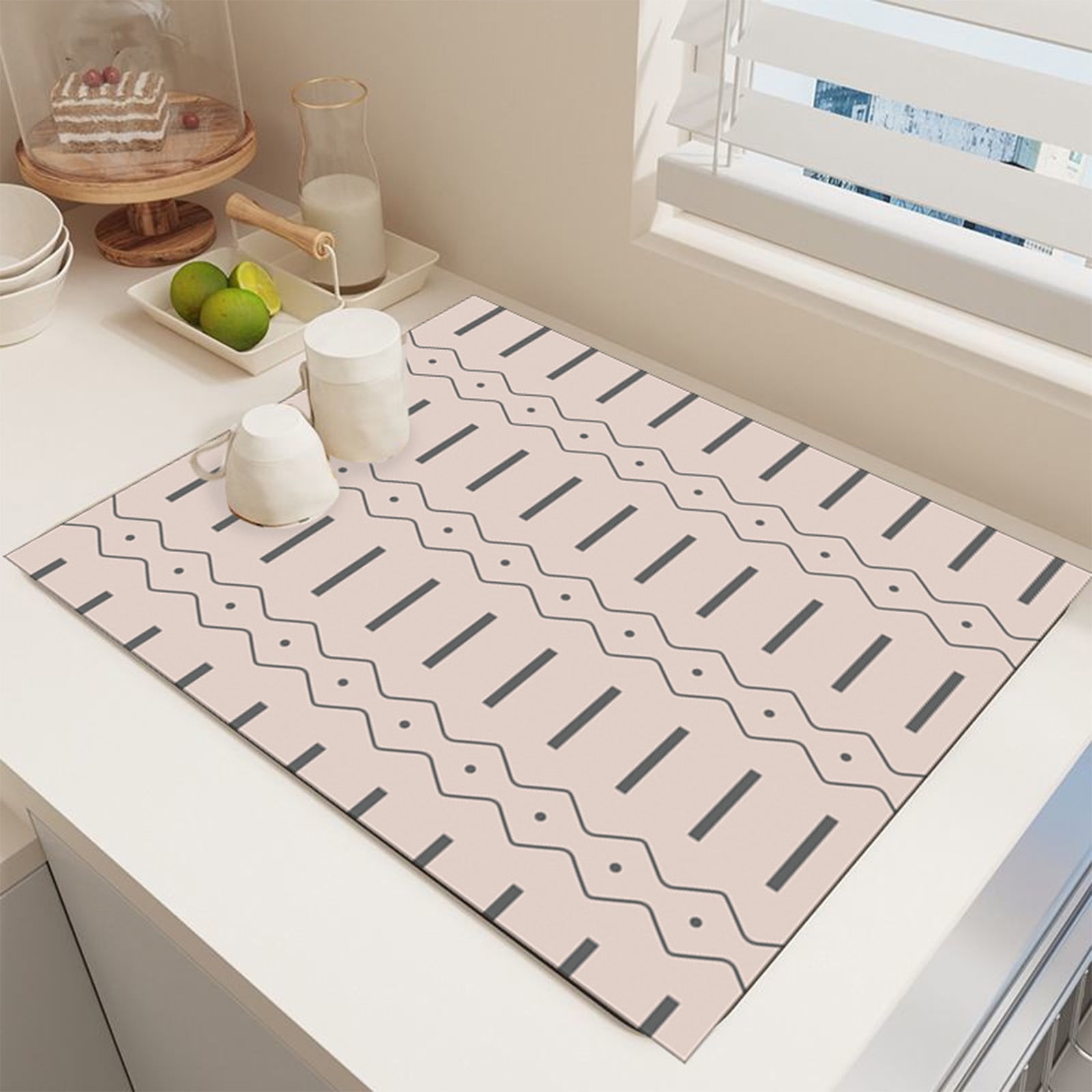 Jioakfa Home Decor Kitchen Draining Mat Diatomite Absorbent Mat ...