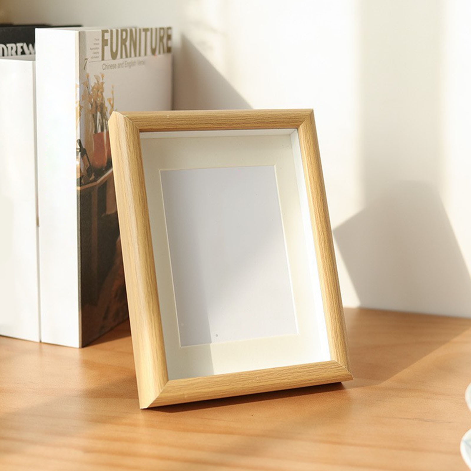 Jioakfa Home Decor Wooden Hollow Three-Dimensional 8-Inch Photo Frame ...