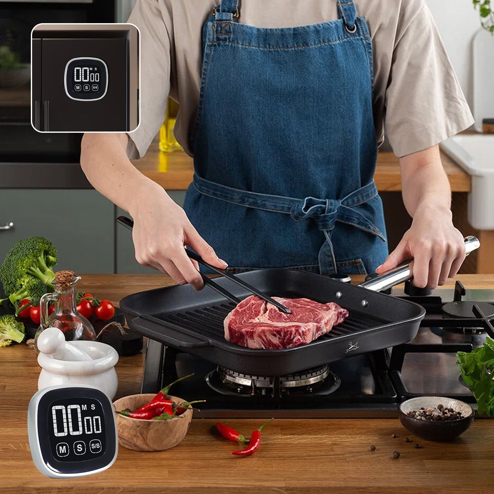 Jioakfa Kitchen Products Lcd Large Screen Timer Screen Time Management ...