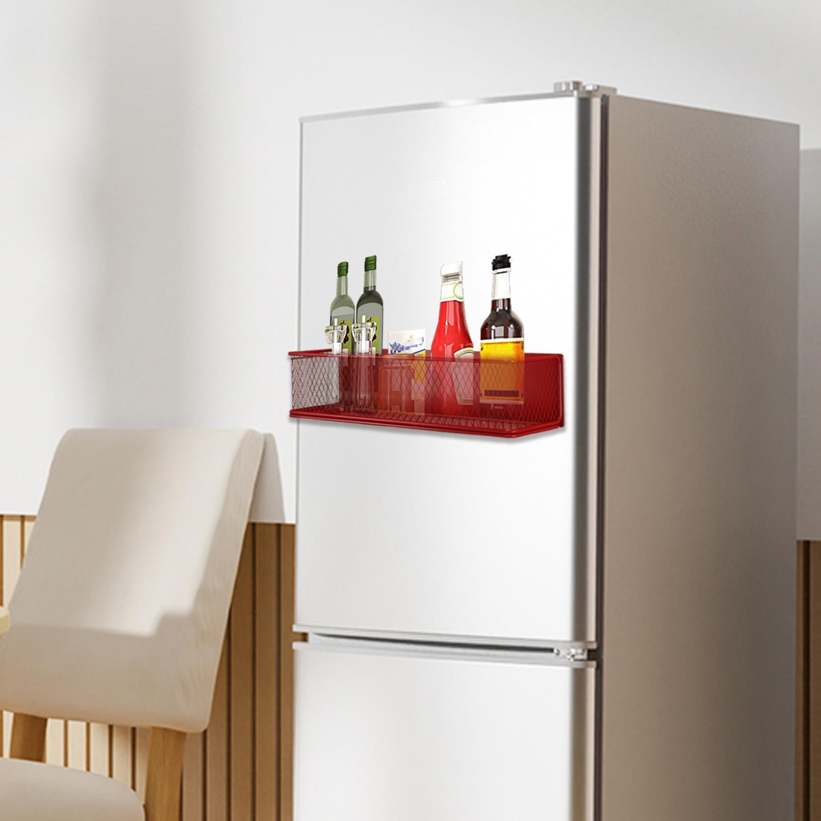 Jioakfa Magnetic Spice Rack Organizer, Fridge Side Organizers Magnetic ...