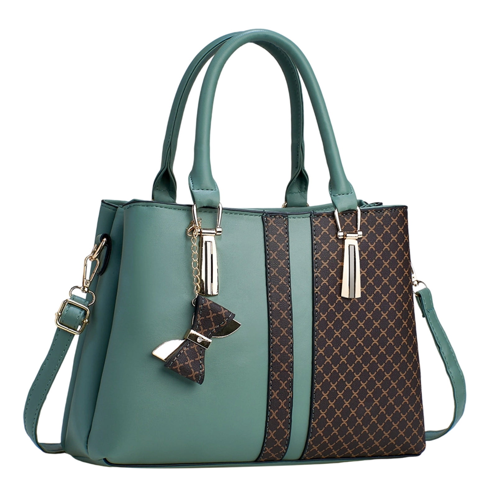 Jioakfa Purse And Handbags For Women, 3 Zip Compartments Tote Bag ...