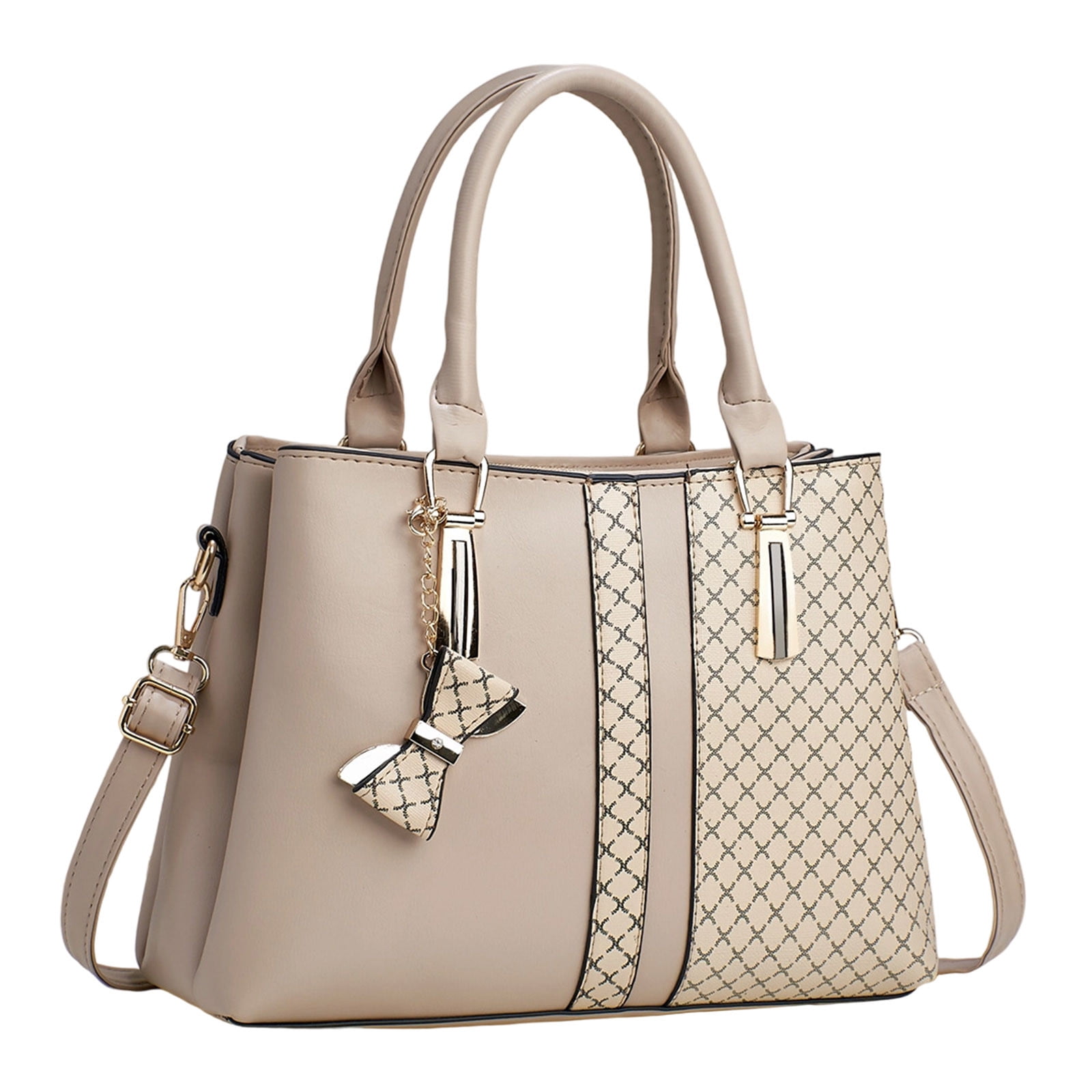 Jioakfa Purse And Handbags For Women, 3 Zip Compartments Tote Bag ...
