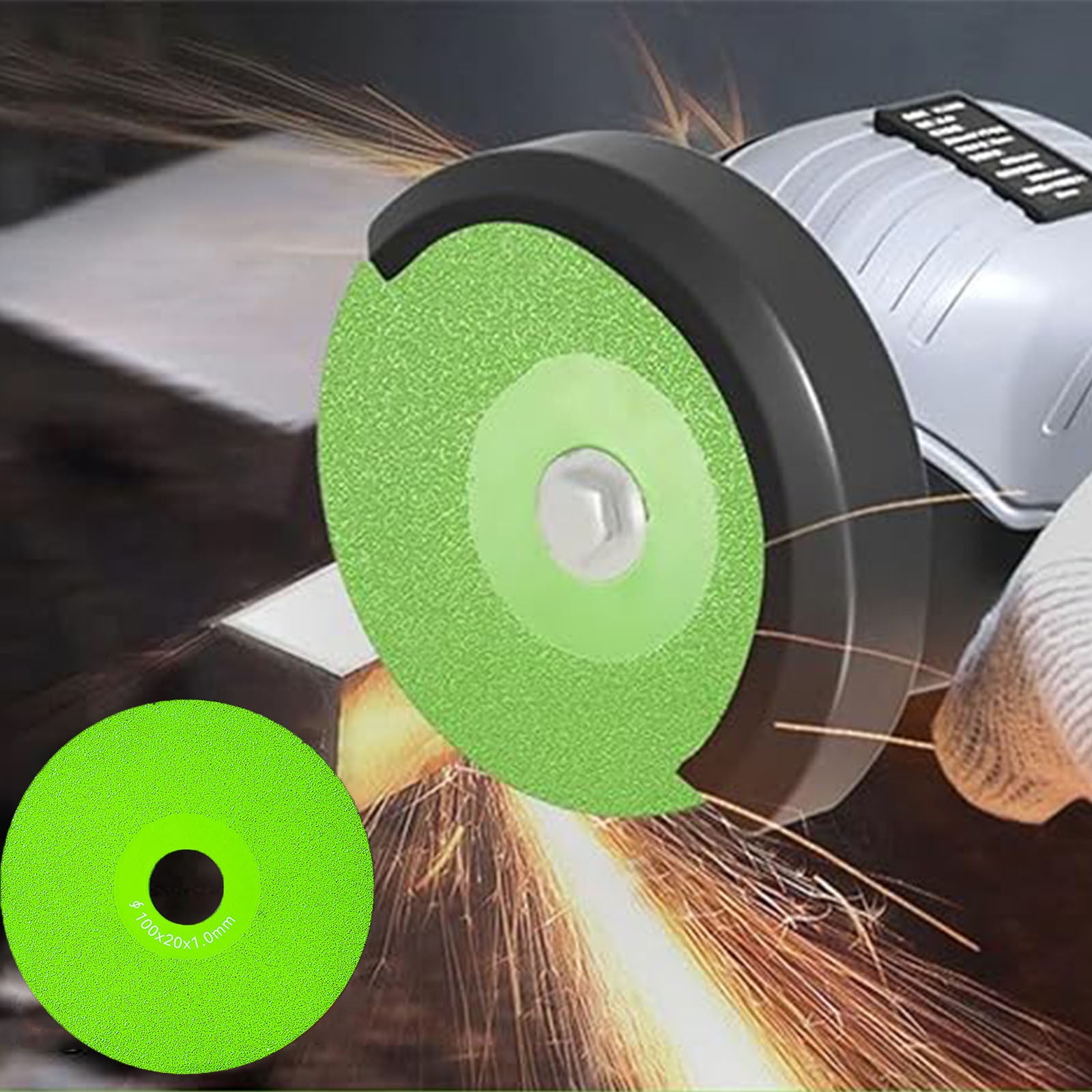 Jioakfa Slab Grinding Disc Flat Grinding Disc Tile Ceramic 3.93 Inch ...