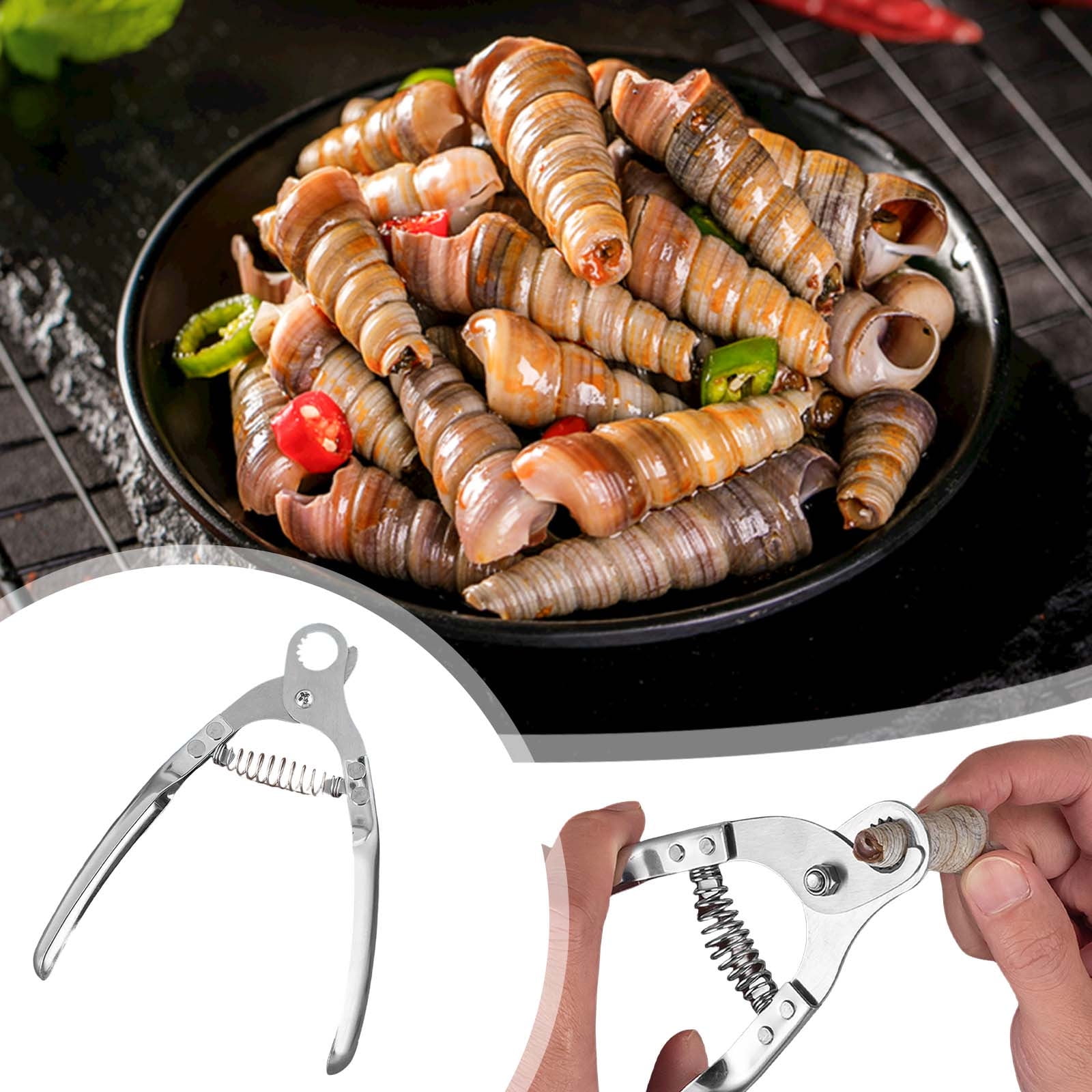 Jioakfa Stainless Steel Field Snail Special Tail Scissors Artifact ...