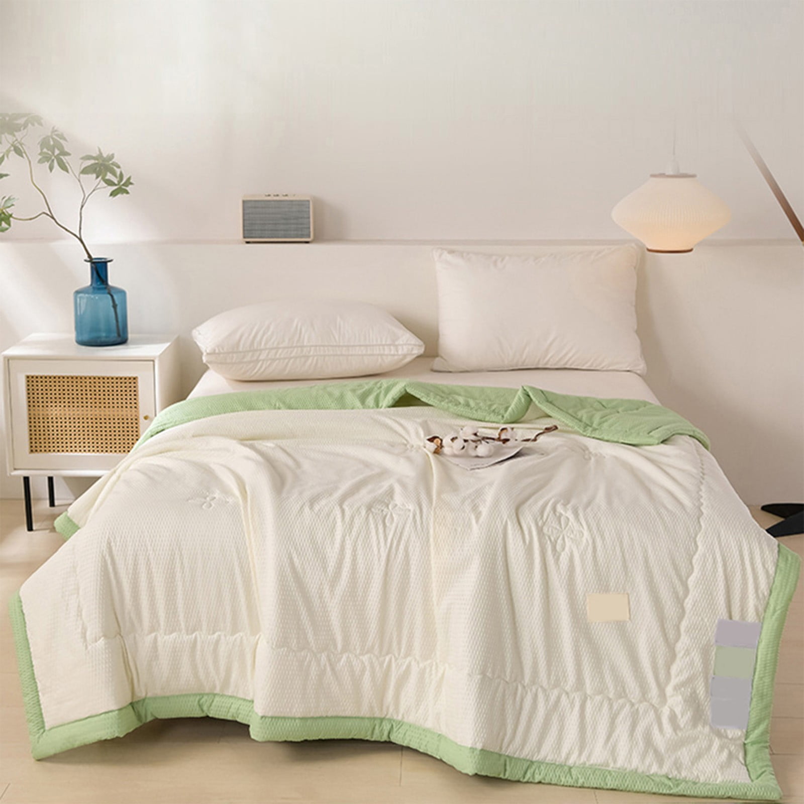 Jioakfa Summer Cool Air Conditioner Washed Cotton Double Layer Yarn ...