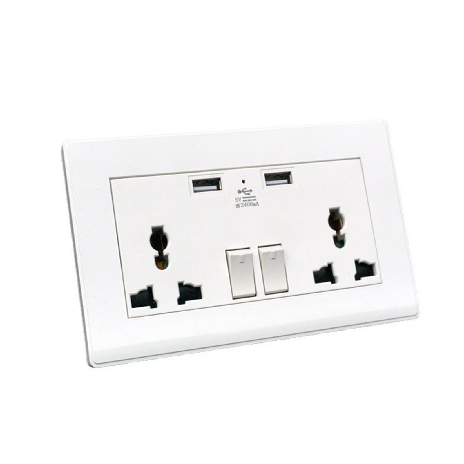 Jioakfa Usb Receptacle 13 Amp Wall Outlet With Usb Port Two A-Type ...